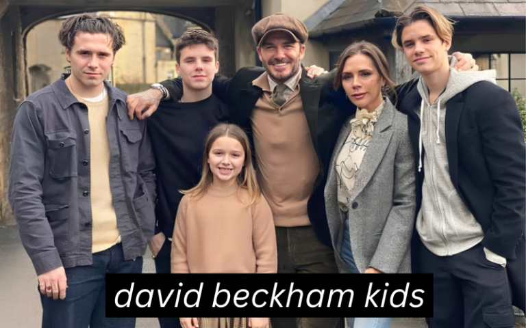 David Beckham Kids : Brooklyn, Romeo, Cruz, and Harper
